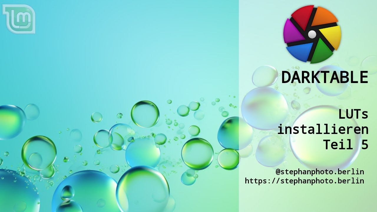 Tutorial darktable 2024 - LUTs installieren - YouTube