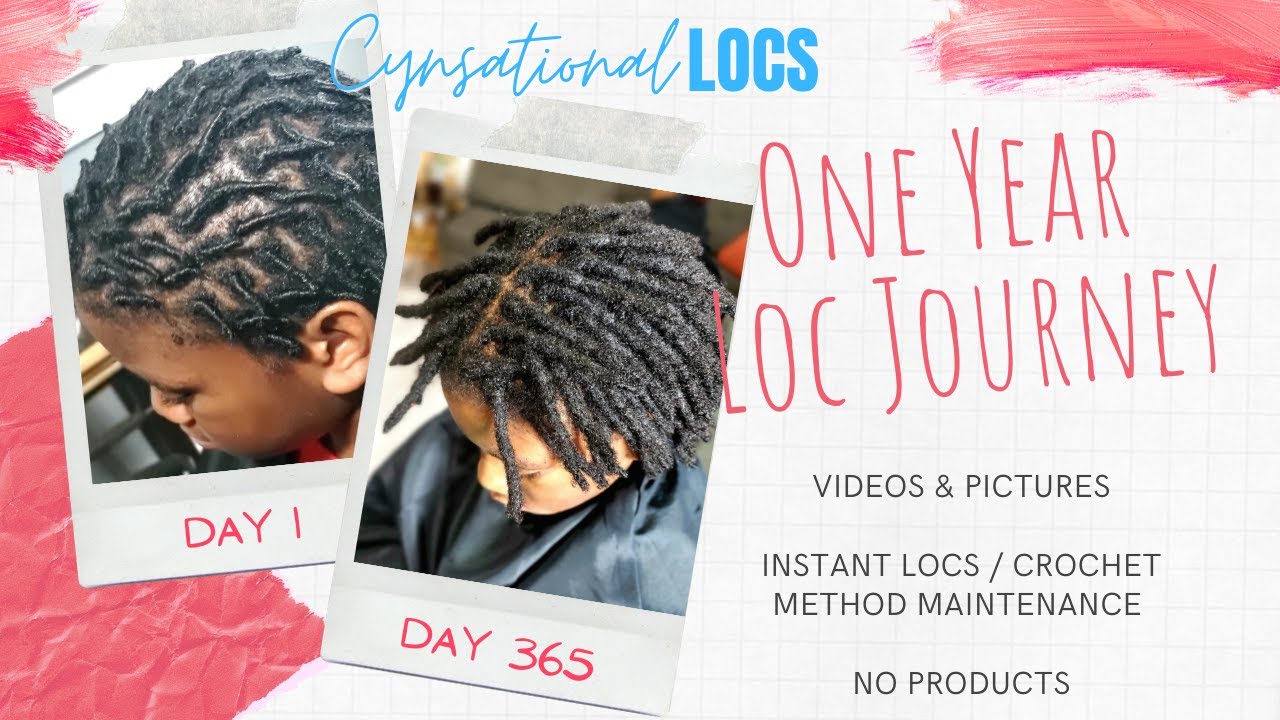 Crochet Method (INSTANT LOCS) Starter Locs ONE YEAR UPDATE STRONG ...