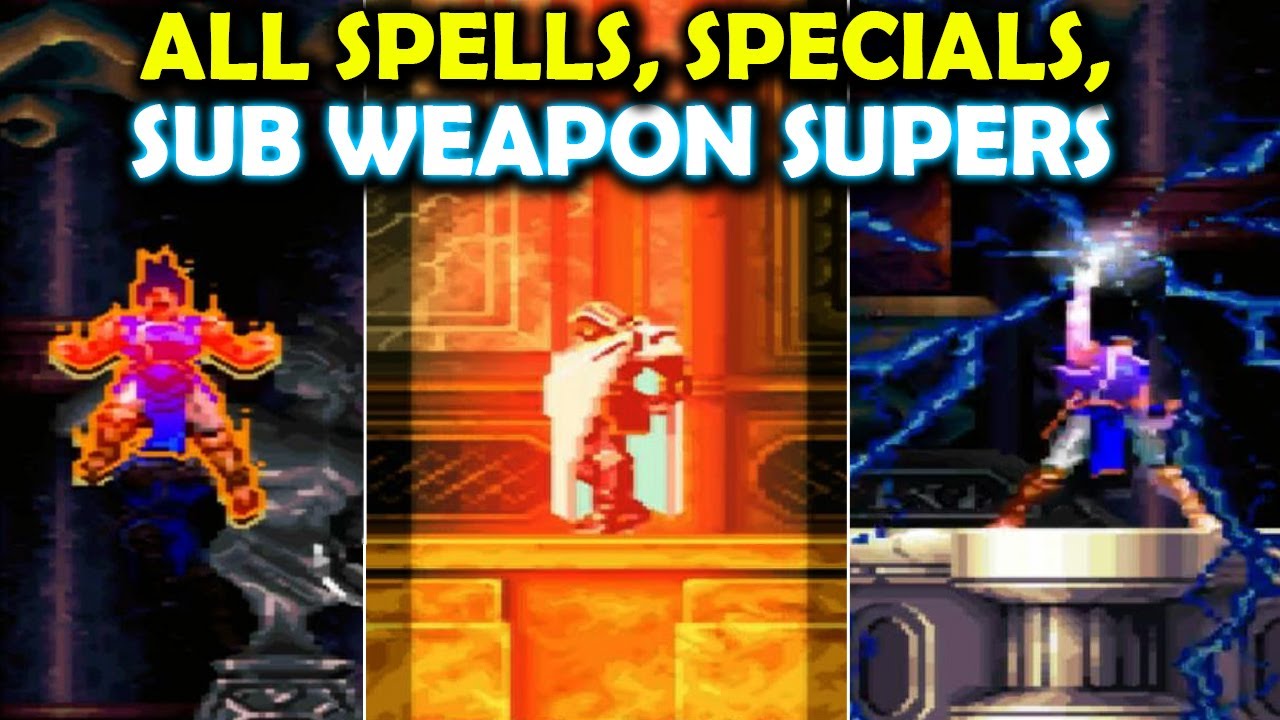 Castlevania SOTN (1997) - All Alucard Spells, All Richter Specials ...