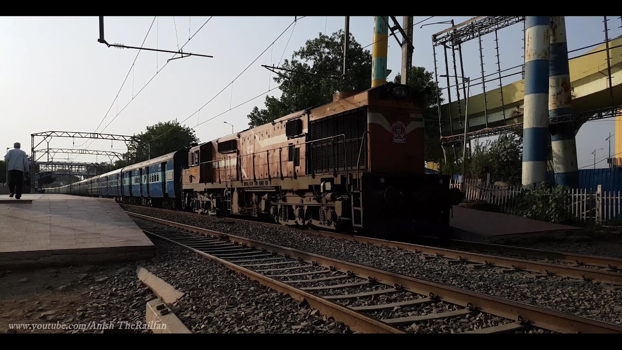 INDIAN RAILWAYS | 11041 Mumbai - Chennai Express at golden hour cursing ...