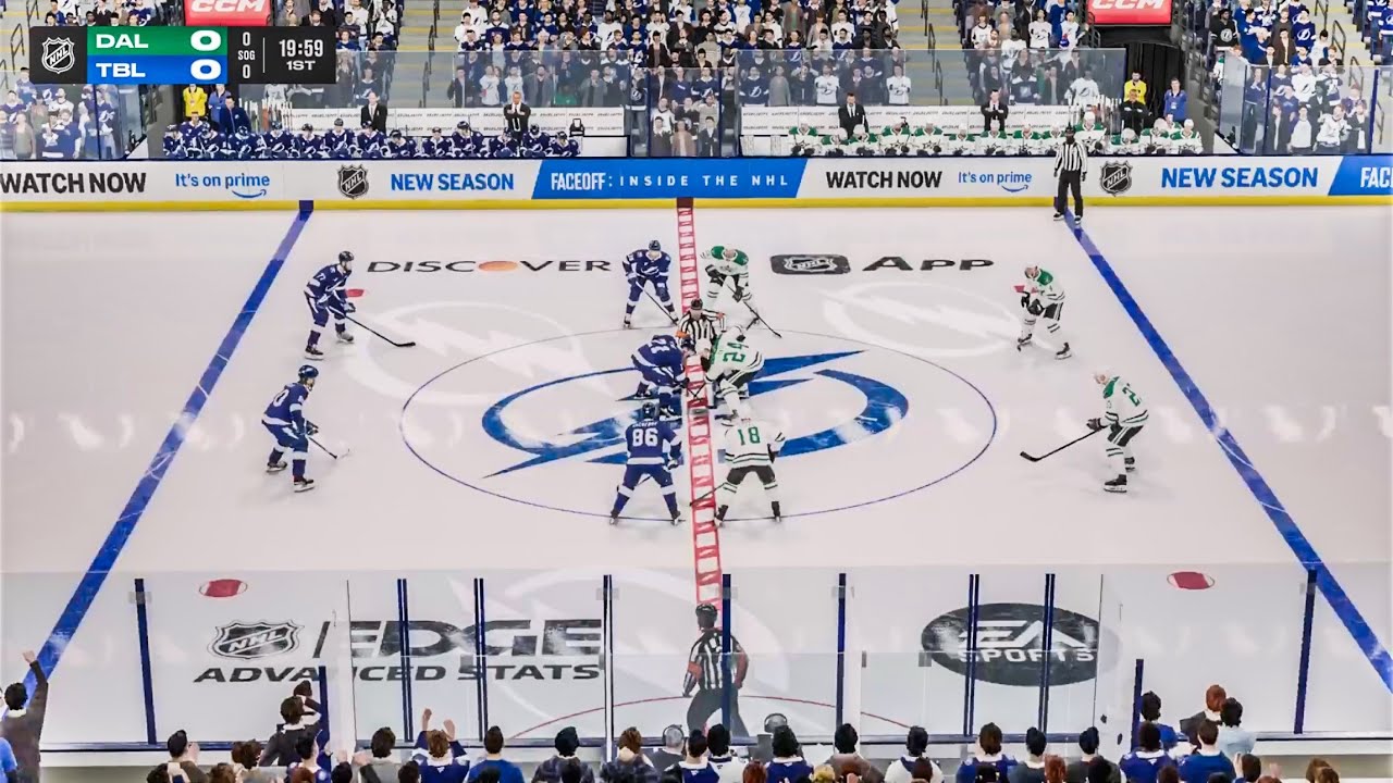 Tampa Bay Lightning vs Dallas Stars 10/30/2025 NHL 26 Gameplay - YouTube