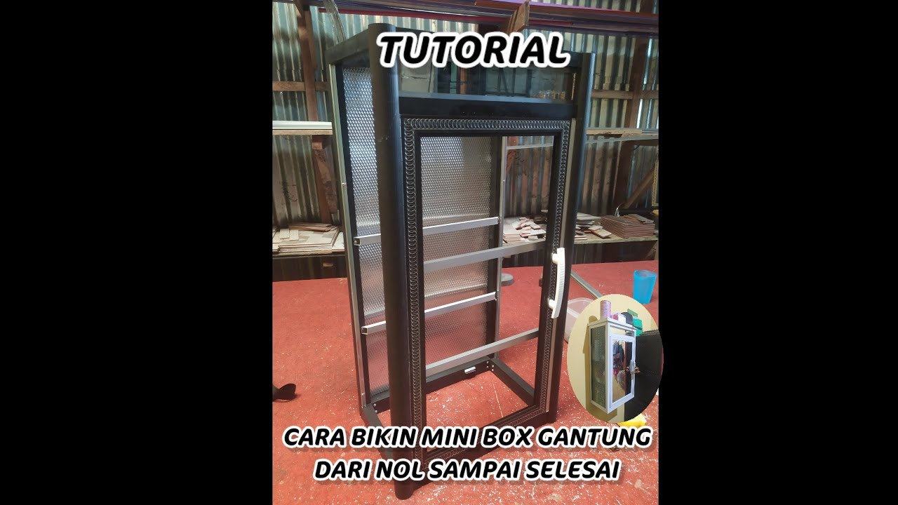 CARA BIKIN MINI BOX GANTUNG ALUMUNIUM//DARI NOL SAMPAI JADI & FULL TEORI & UKURANNYA. - YouTube