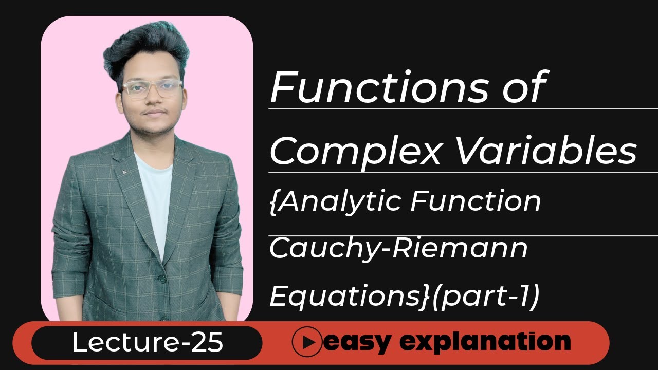 Cauchy-Riemann Equations | Analytic Function | Engineering Mathematics - YouTube