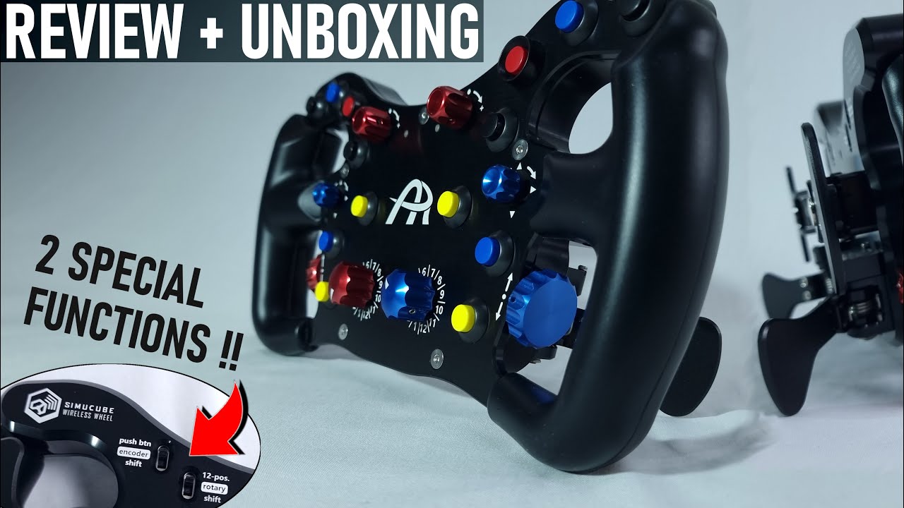 REVIEW - Over 100 Input Functions! Ascher-Racing F64-SC V3 Wireless Sim Racing Wheel - YouTube
