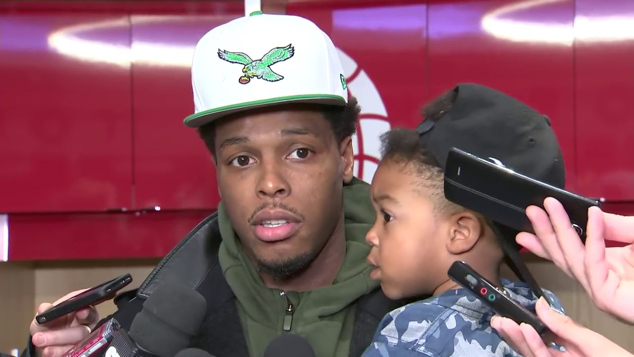 Raptors Kyle Lowry Brings Son Into Post-Game Interview - YouTube