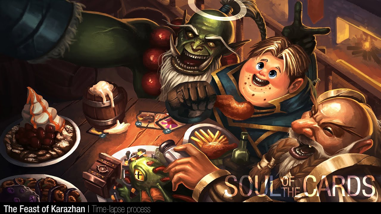 The Feast of Karazhan | Time-lapse Digital Painting - YouTube