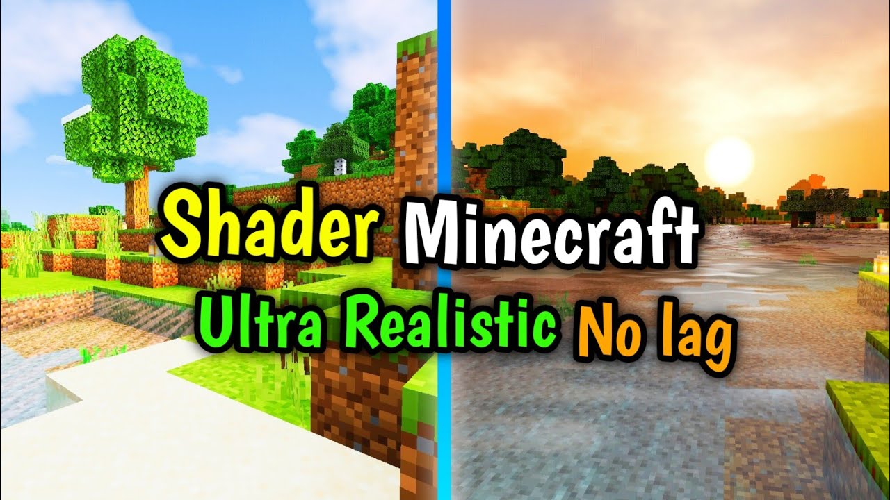 TOP 3 SHADER MINECRAFT ULTRA REALISTIC DI ANDROID - NO LAG - YouTube