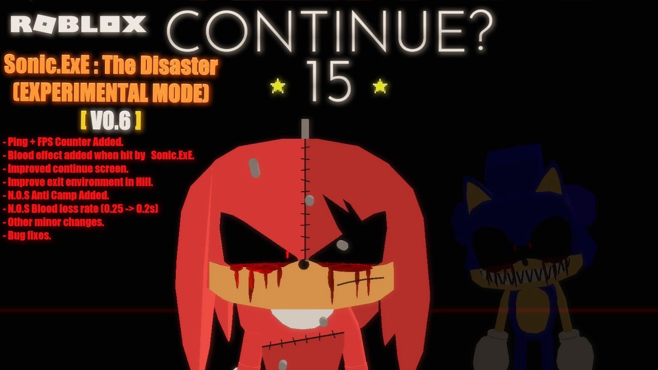 Sonic.ExE : The Disaster (Experimental Mode) Knuckles Gameplay [ V0.6 ...