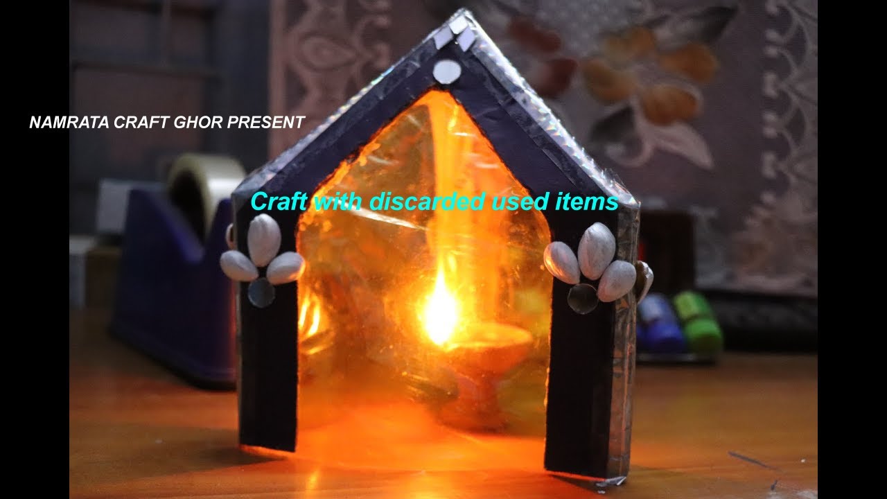 Craft with discarded used items - YouTube
