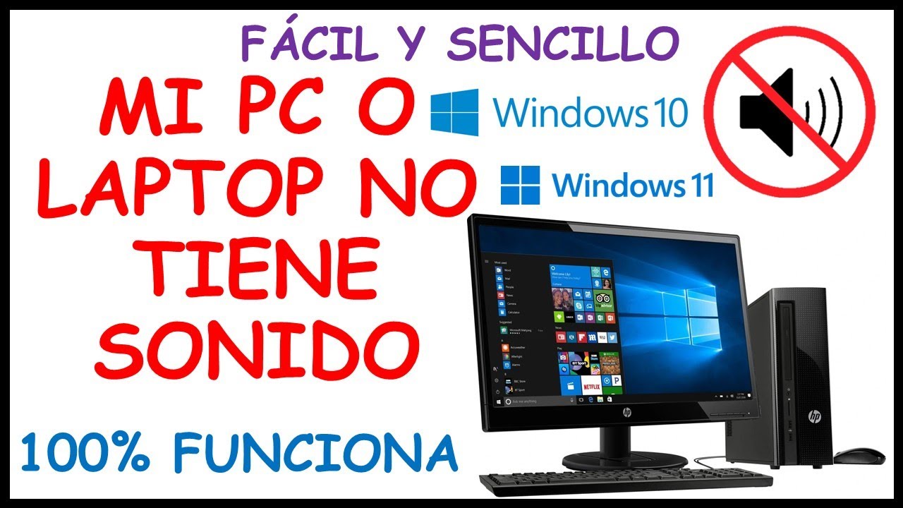 💥🔥Mi laptop o Pc NO TIENE SONIDO | Mi Pc no se escucha nada SOLUCIÓN ...