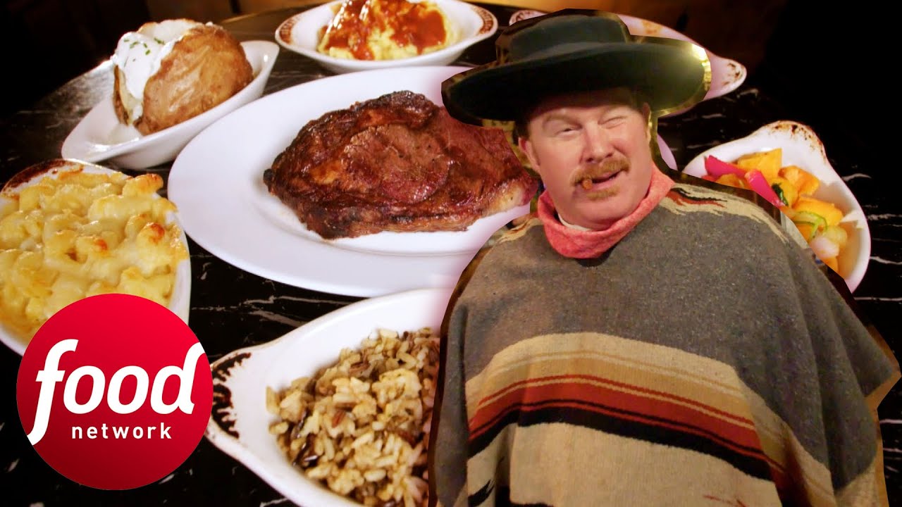 Casey Channels His Inner Cowboy To Battle This 4 LB Food Challenge ...