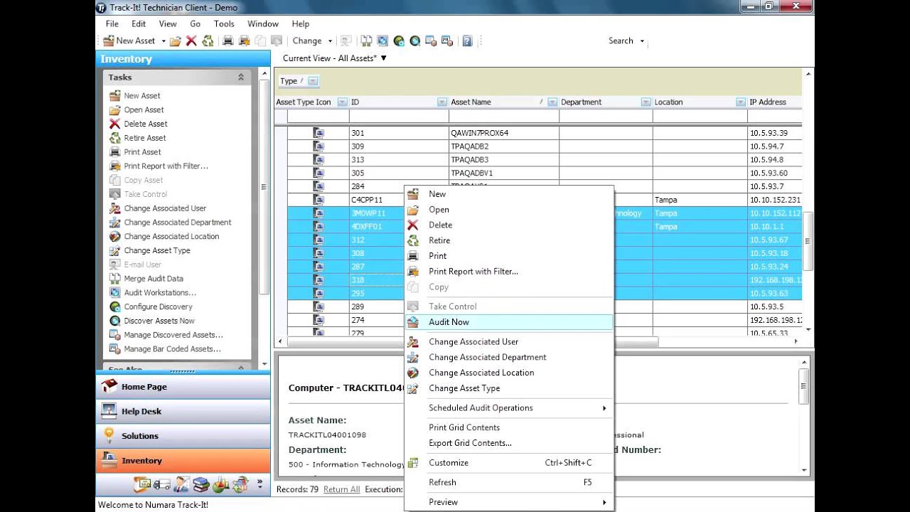 Setup for Track-It! Audit - YouTube