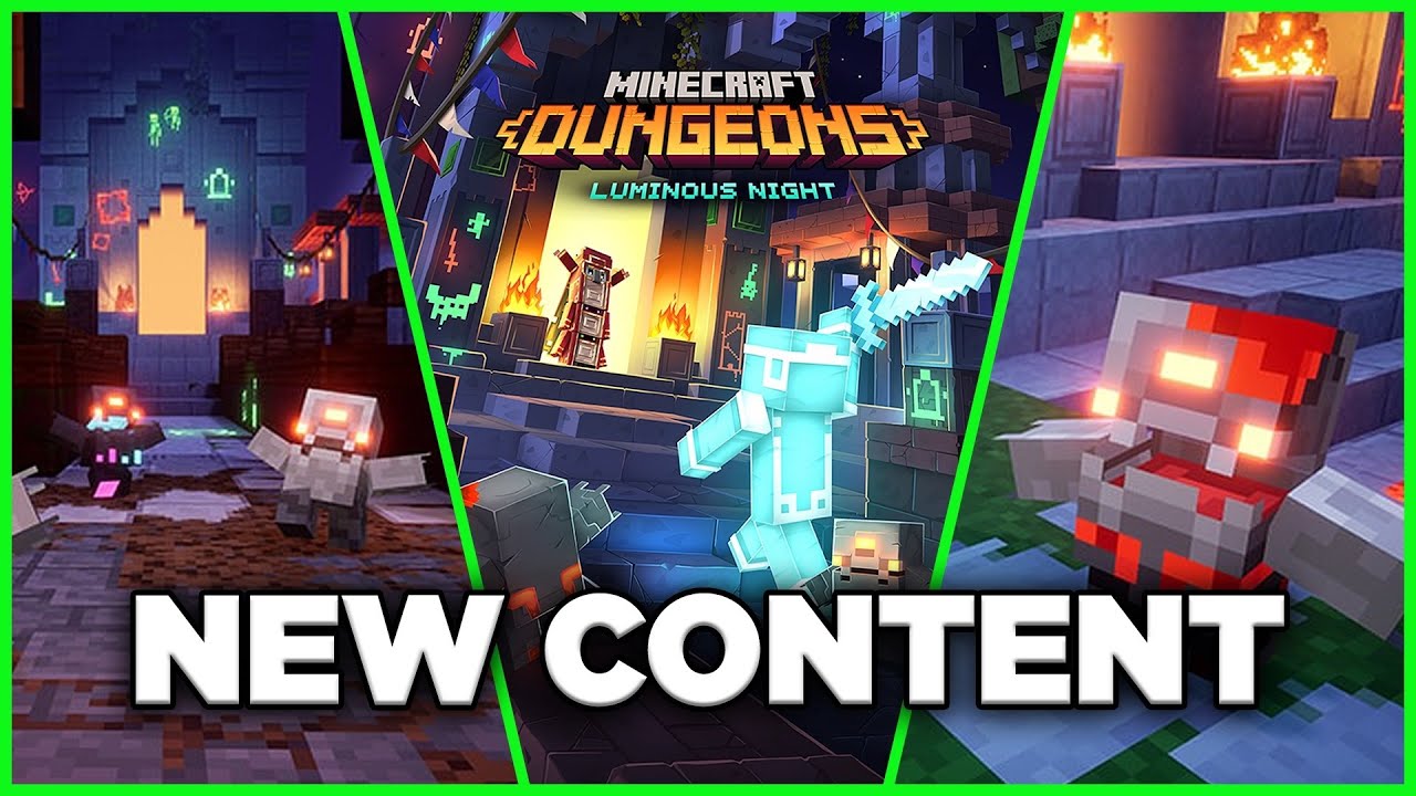 *NEW* LUMINOUS NIGHT Season Two | Minecraft Dungeons - YouTube