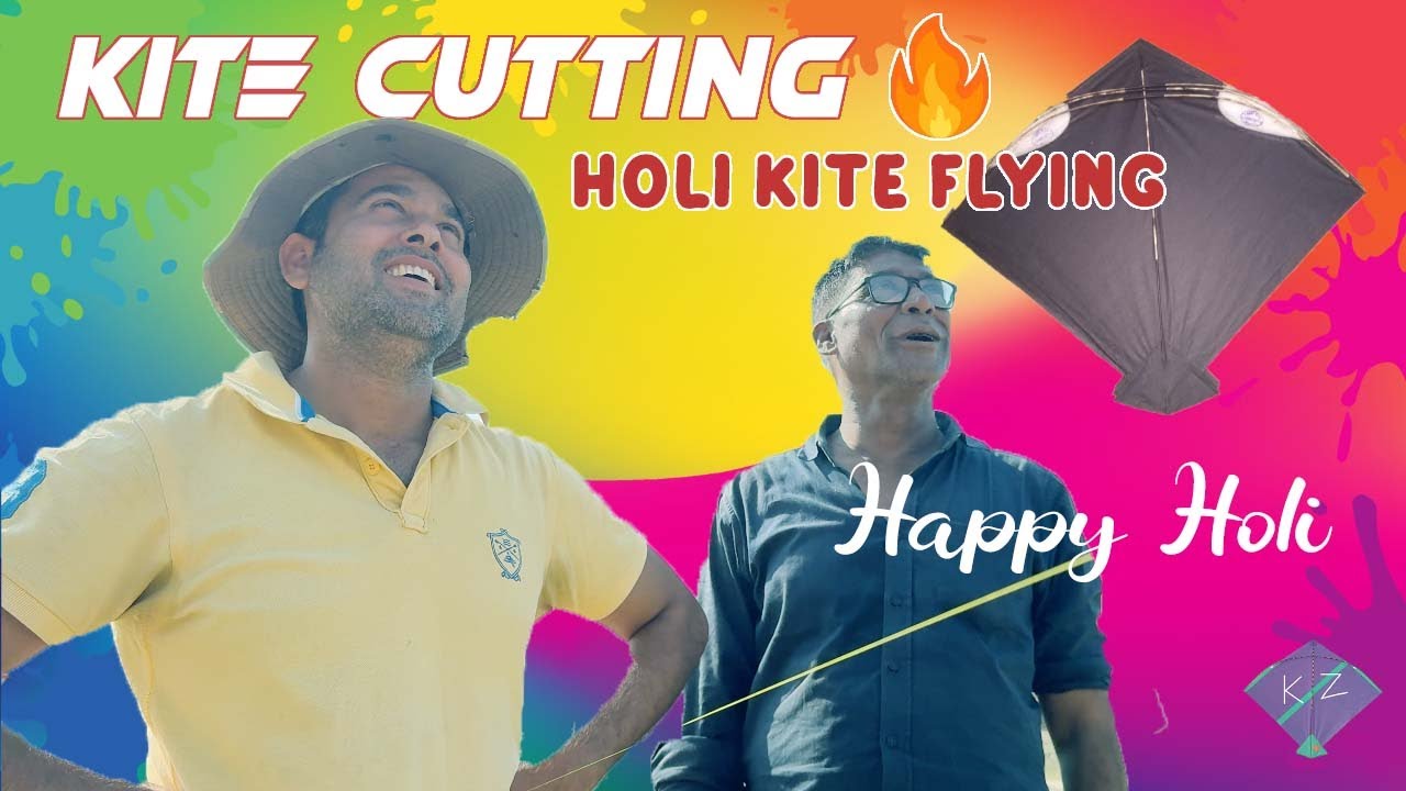 Happy Holi | Holi Kite Fighting | Kite Flying On Holi | Kite Cutting ...