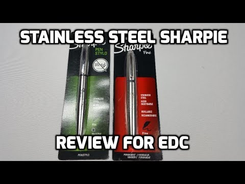 Stainless Steel Sharpie's Review for EDC (Every Day Carry) - YouTube