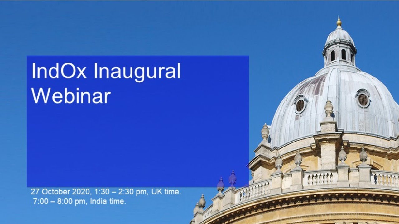 IndOx Inaugural webinar - YouTube