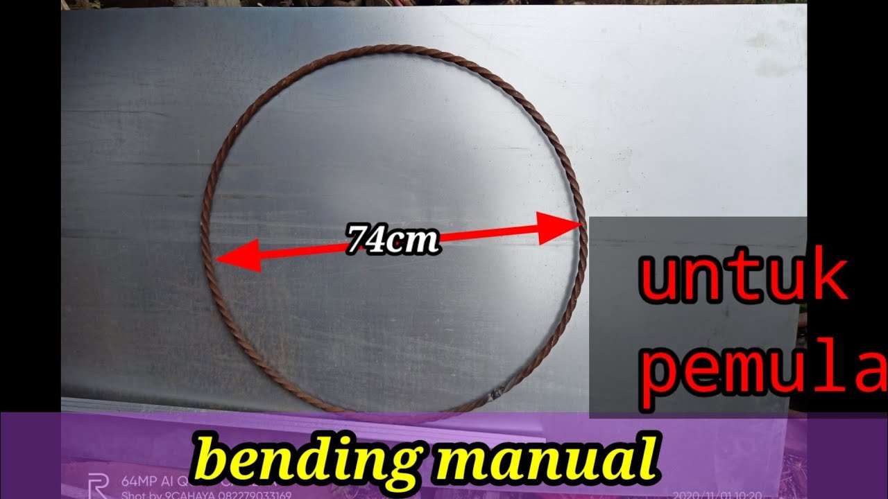cara mudah bending lingkaran dari besi nako/beton/ulir - YouTube