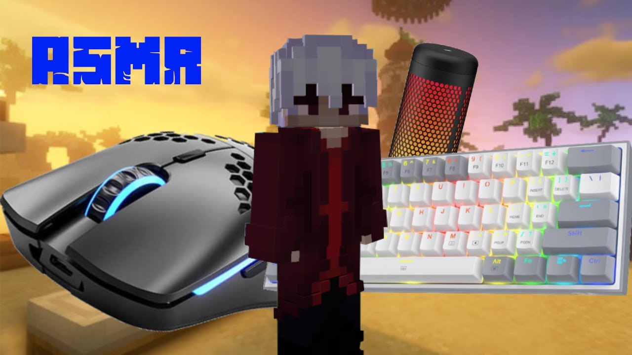 Keyboard + Mouse Sounds ASMR | Pika Network BedFight - YouTube