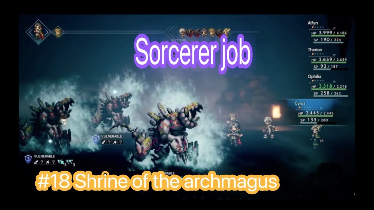 OCTOPATH TRAVELER walkthrough 18: Shrine of the archmagus - YouTube