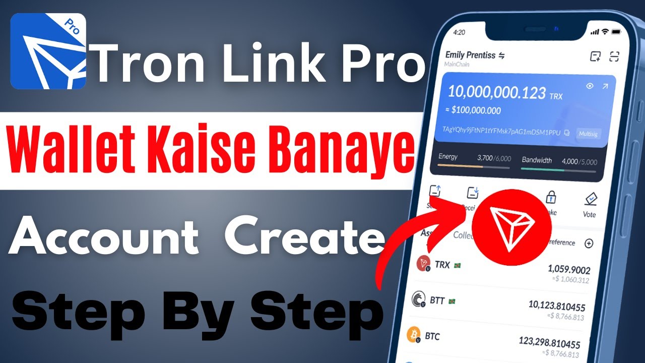 Tronlink Pro Wallet Kaise Banaye | How To Create Tron Link Pro Wallet ...