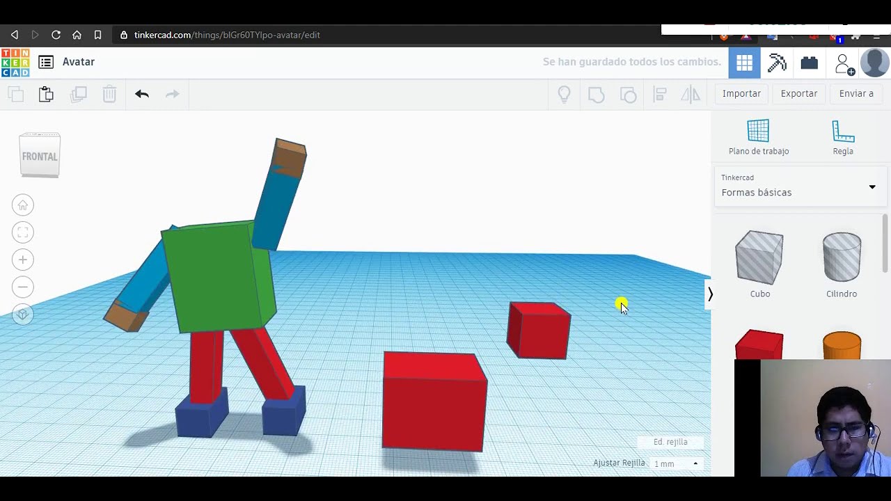 Creando un Avatar 3D en Tinkercad - YouTube