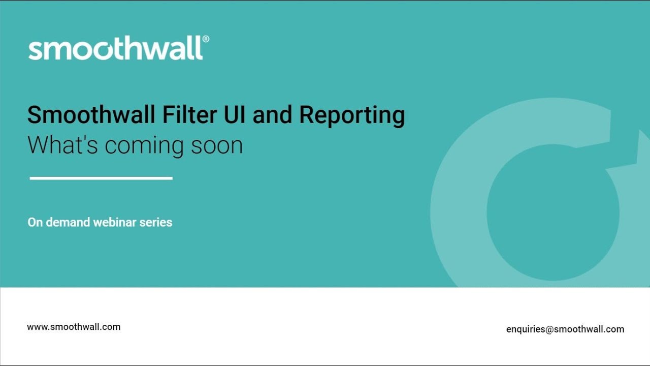 Coming Soon - New Smoothwall Filter UI and Reporting Features - YouTube