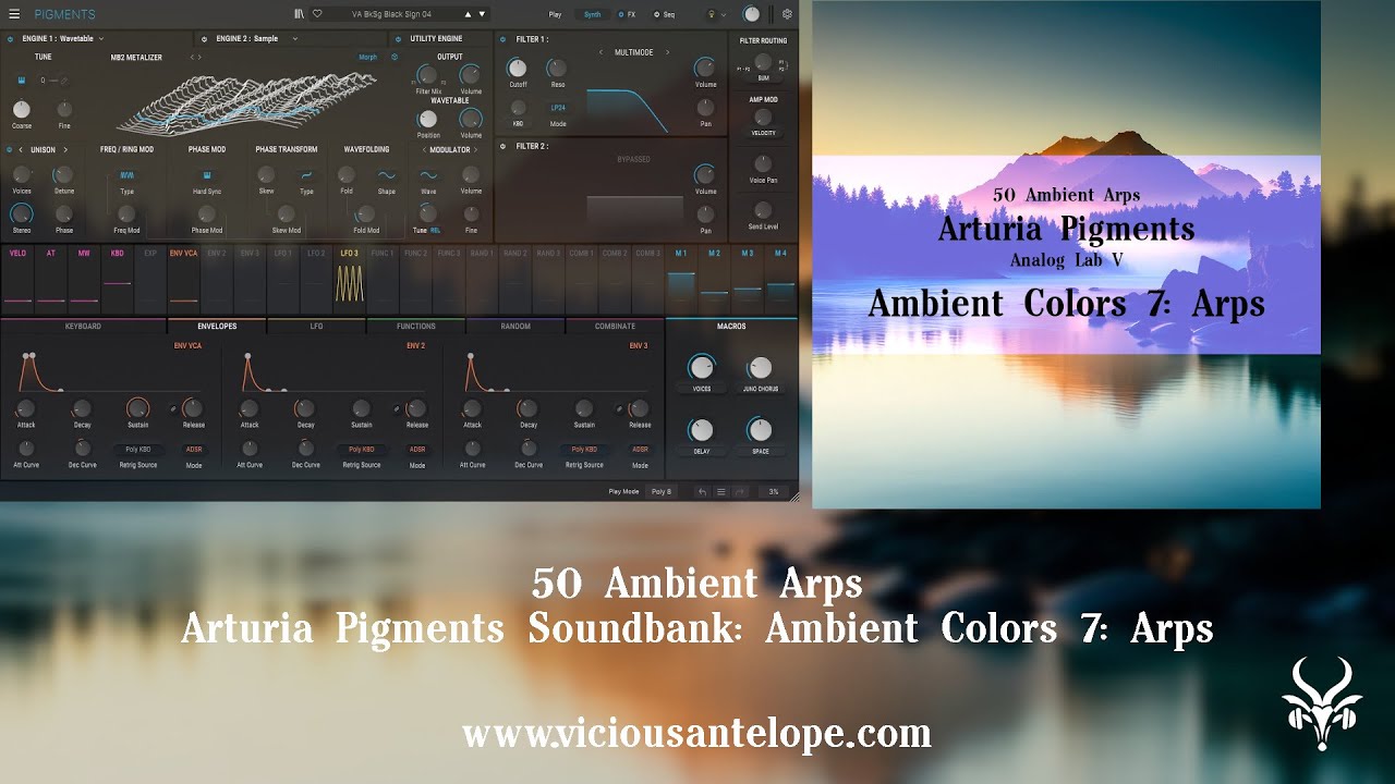 Arturia Pigments Library | Vicious Antelope - Ambient Colors 7: Arps ...