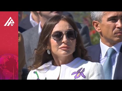 Mehriban Əliyeva Şuşada kövrəldi