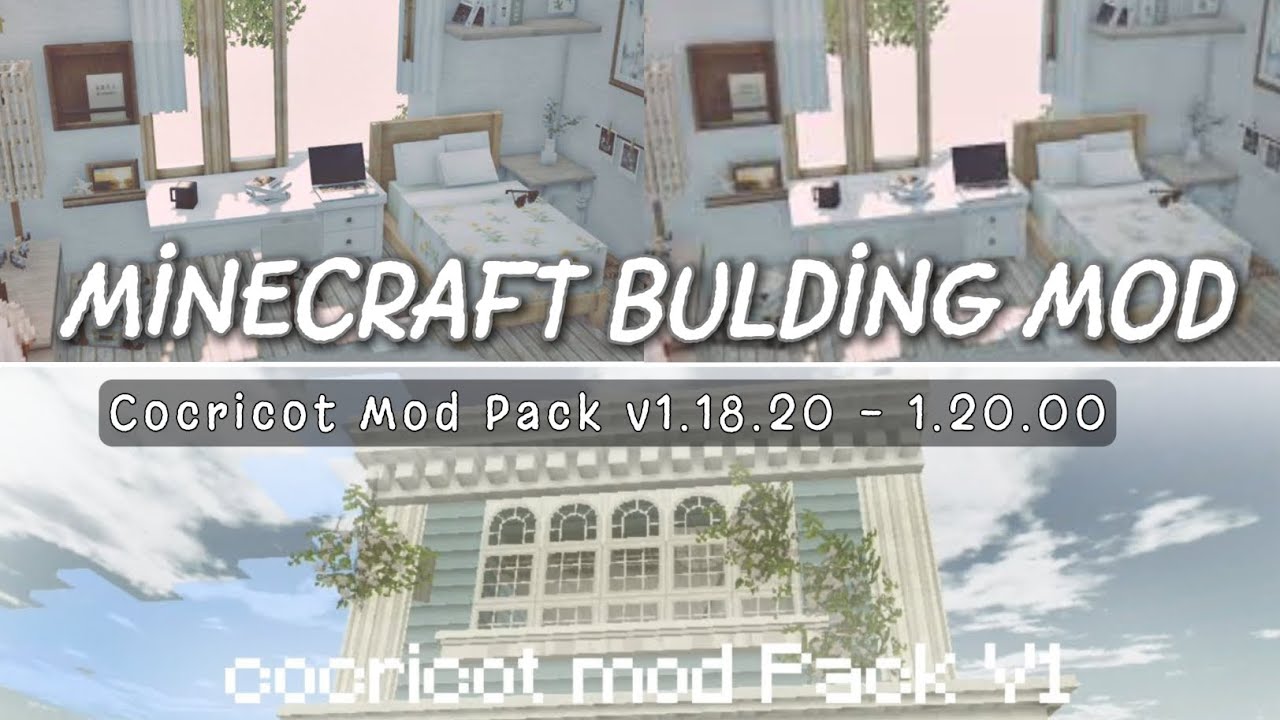 [mcpe]🍂Aesthetic Cocricot Mod Pack v1.18 - 1.20 🎀 ️//Minecraft # ...