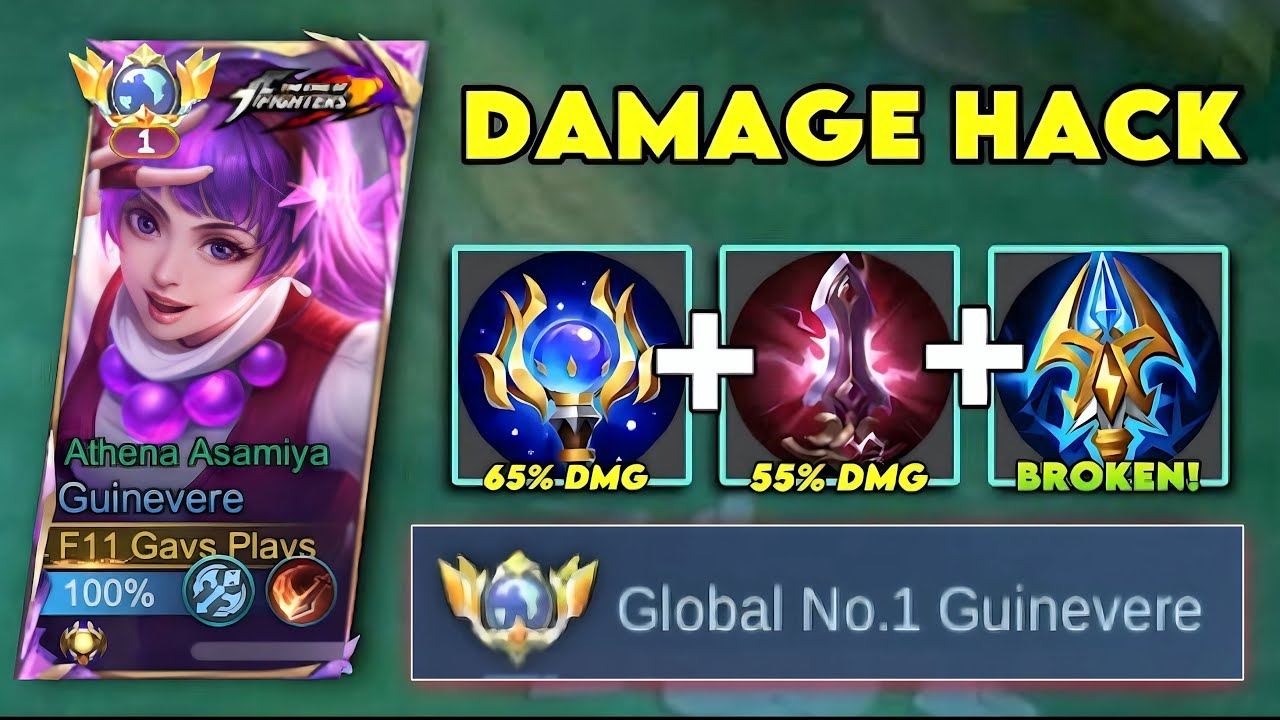 GUINEVERE BEST 1 SHOT BUILD! INSTANT DELETE ENEMY ( Guinevere best ...