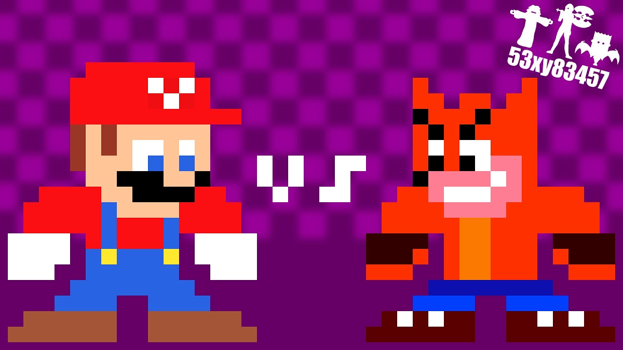 Super Mario vs Crash Bandicoot - Project Pixkill - YouTube