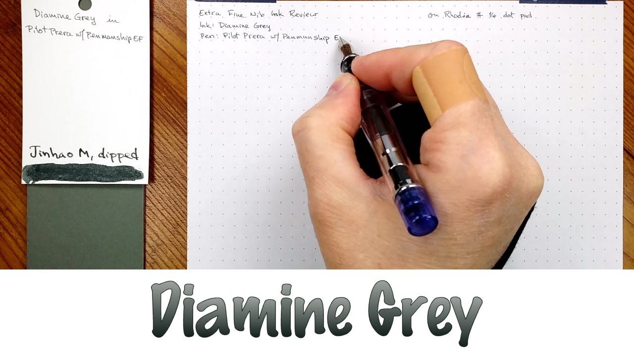 Diamine Grey - YouTube