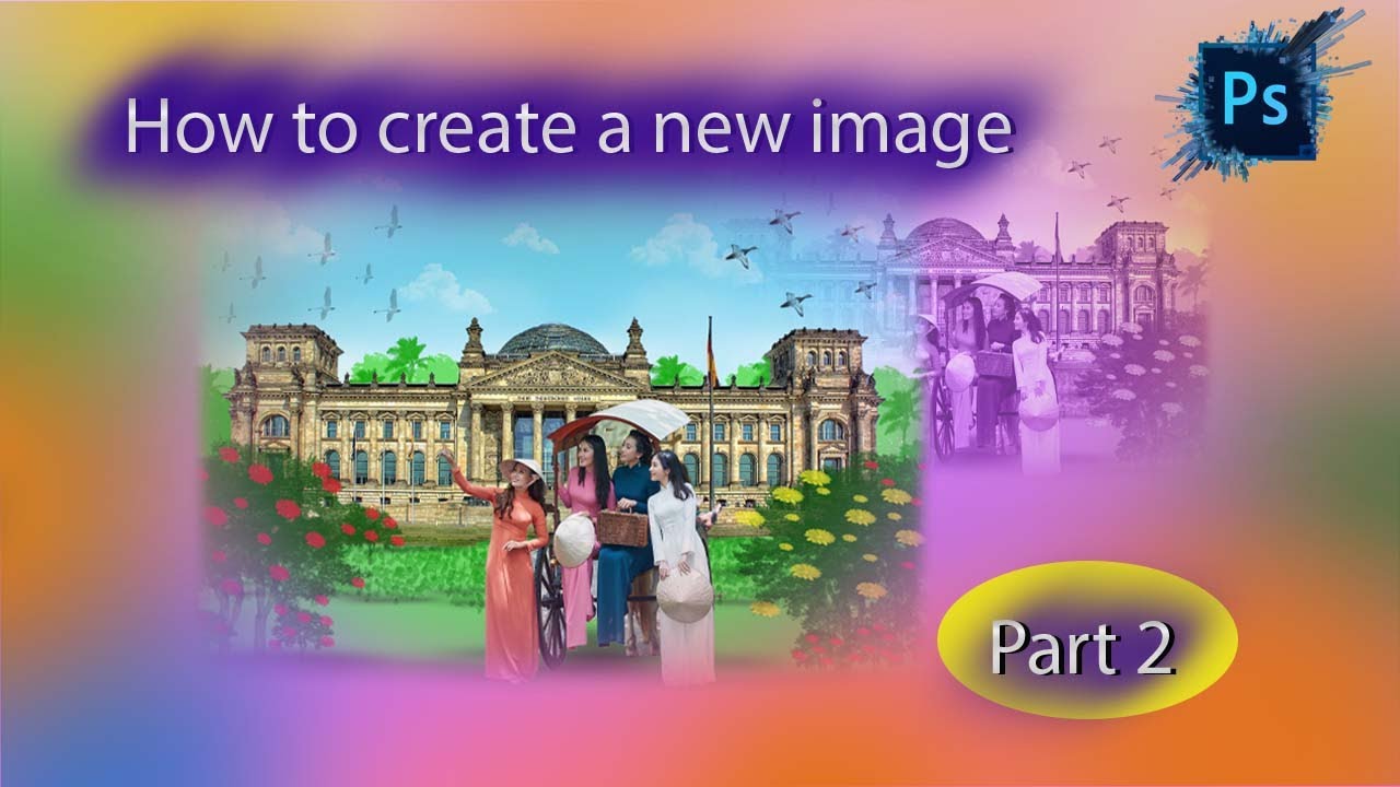 How to create new image /part 02 /photoshop #design #photoshop #new # ...