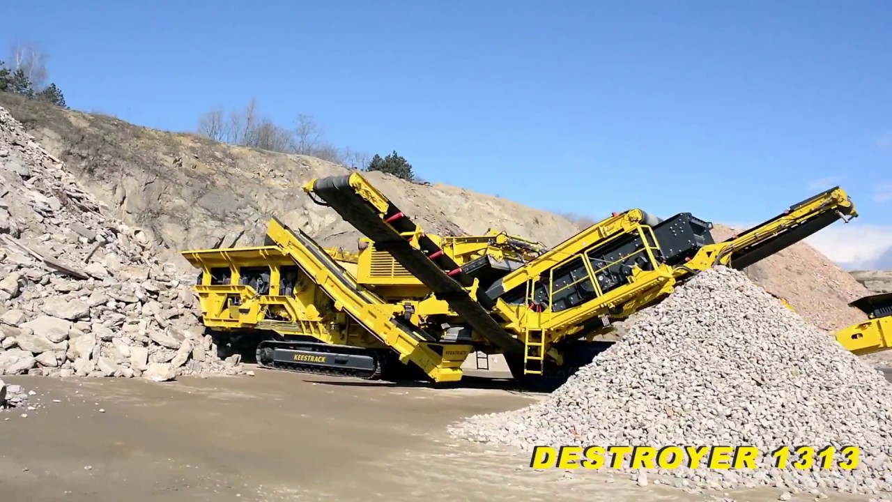 Keestrack R6 impact crusher - YouTube