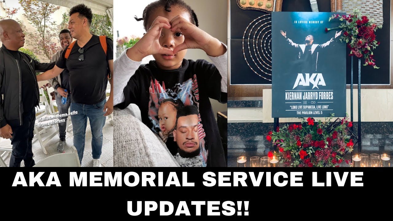 AKA MEMORIAL SERVICE LIVE: Fans and celebrities arrivals - YouTube