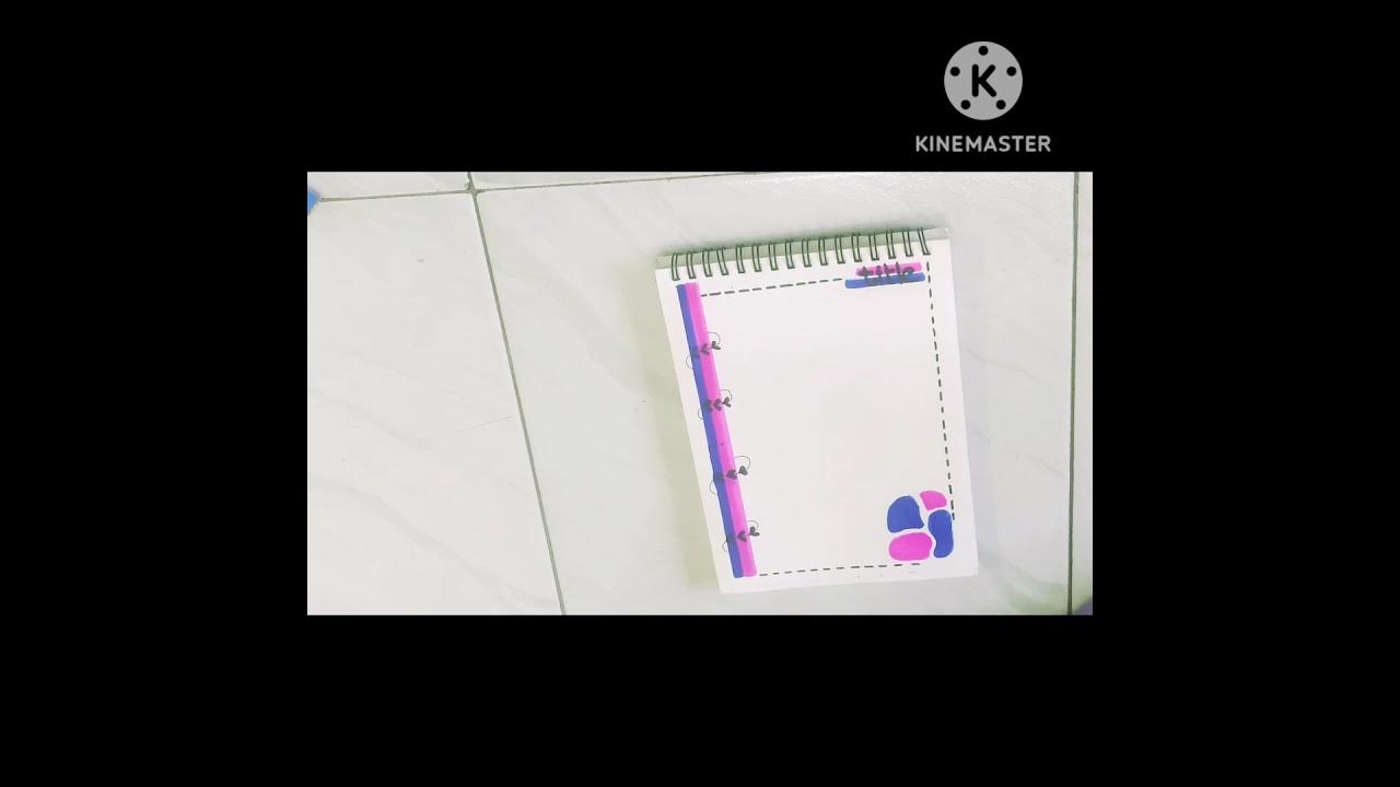 Easy Front Page Design for School Project | How to Design Front Page ...