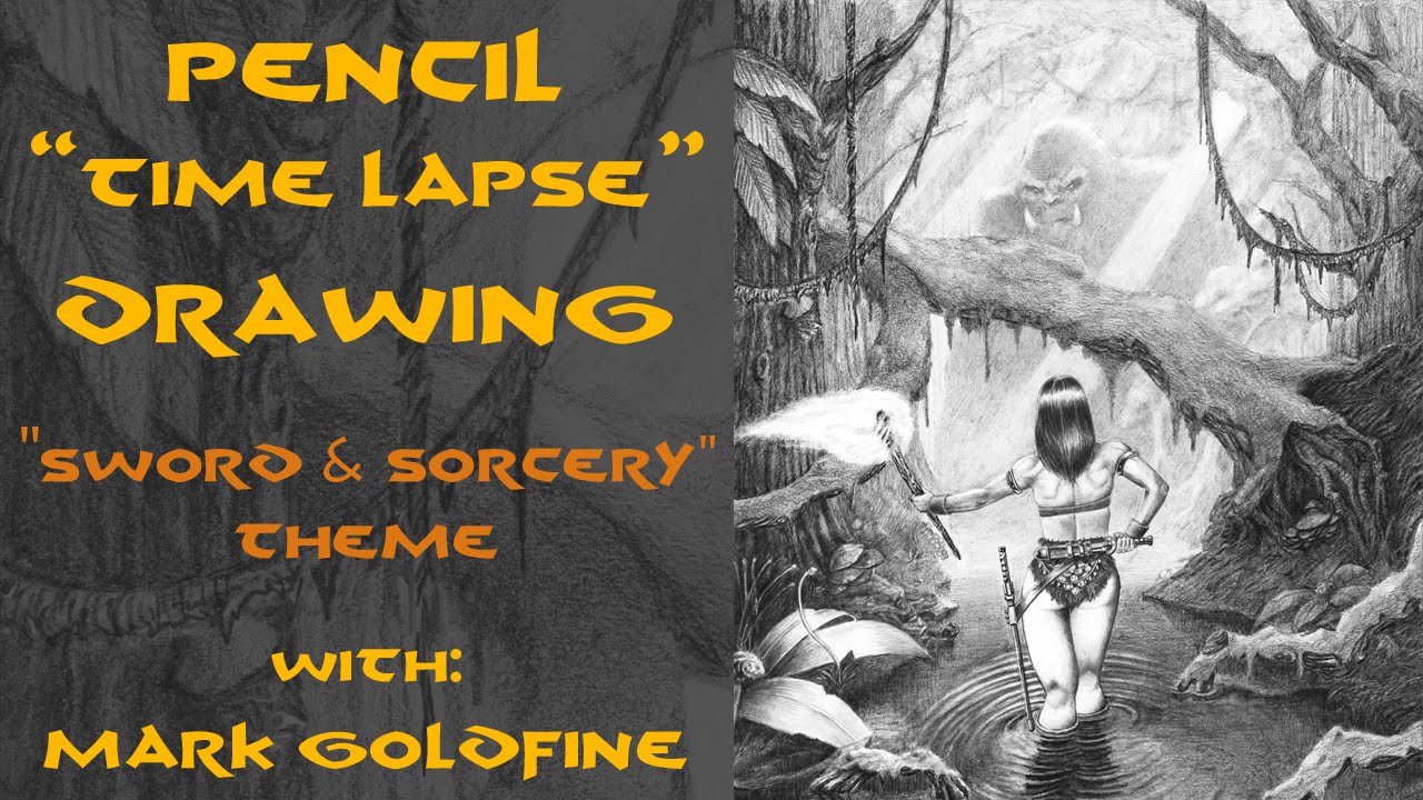 Pencil Drawing Timelapse: Sword & Sorcery Theme: Drawing Video #2 - YouTube