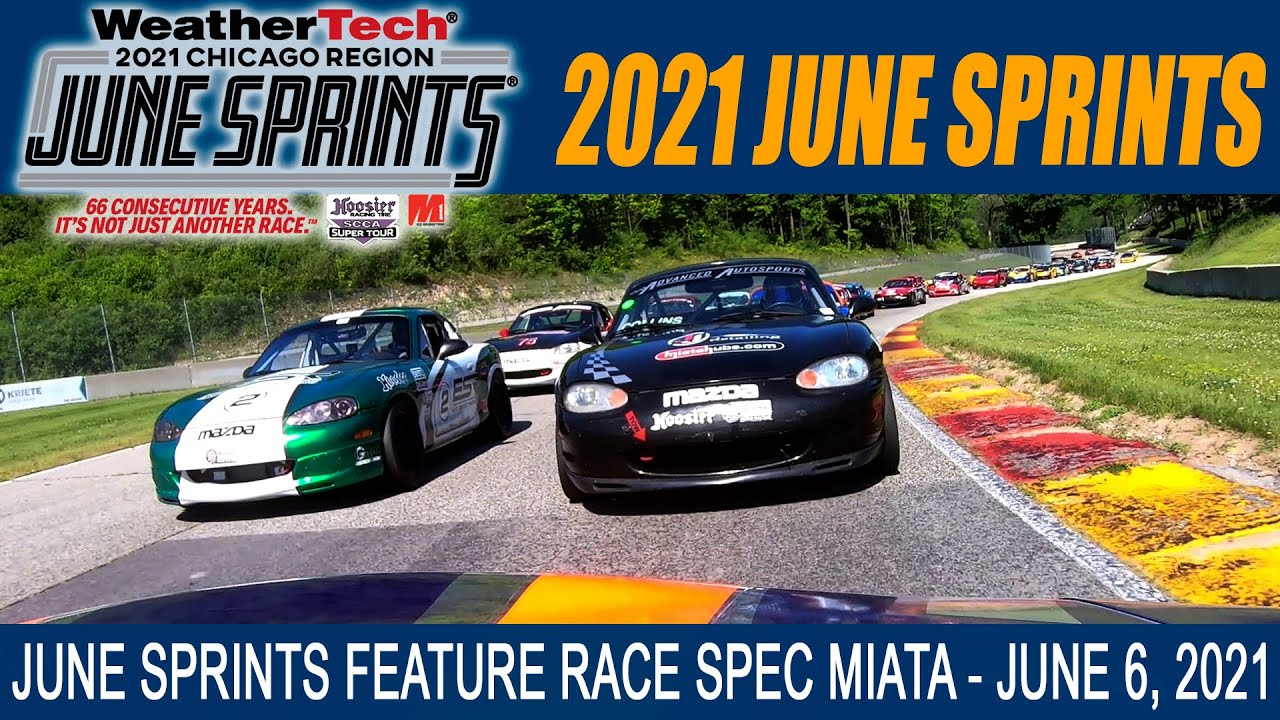 INTENSE Spec Miata BATTLE to the line. 2021 June Sprints Road America ...