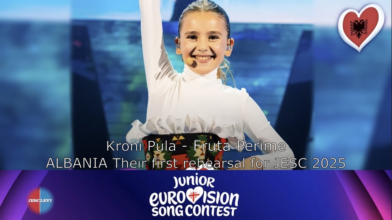 🇦🇱 ALBANIA THEIR FIRST REHEARSALS PICTURES | JESC 2025 | - YouTube