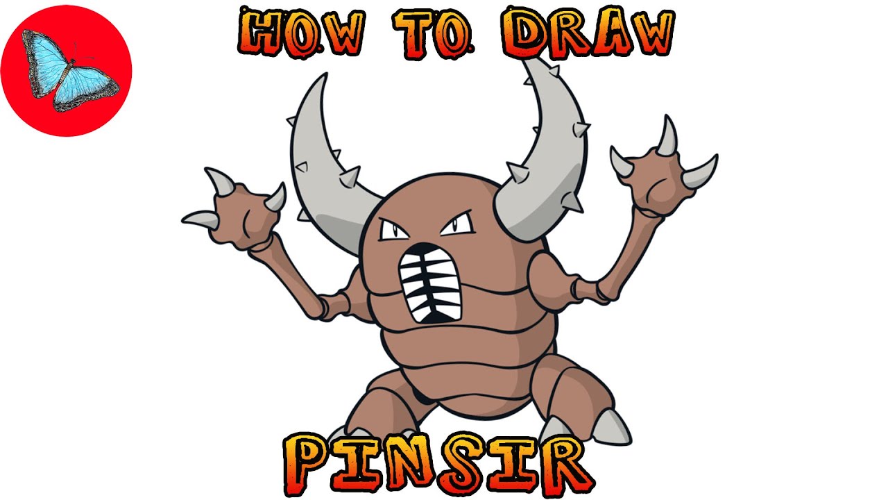 How To Draw Pinsir Pokemon | Drawing Animals - YouTube