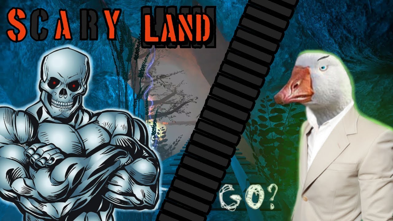 СКЕЛЕТ УСТРОИЛ ЗАРУБУ С ГУСЁМ ( Scary Land ( ПОЛНОЕ ПРОХОЖДЕНИЕ ) - YouTube