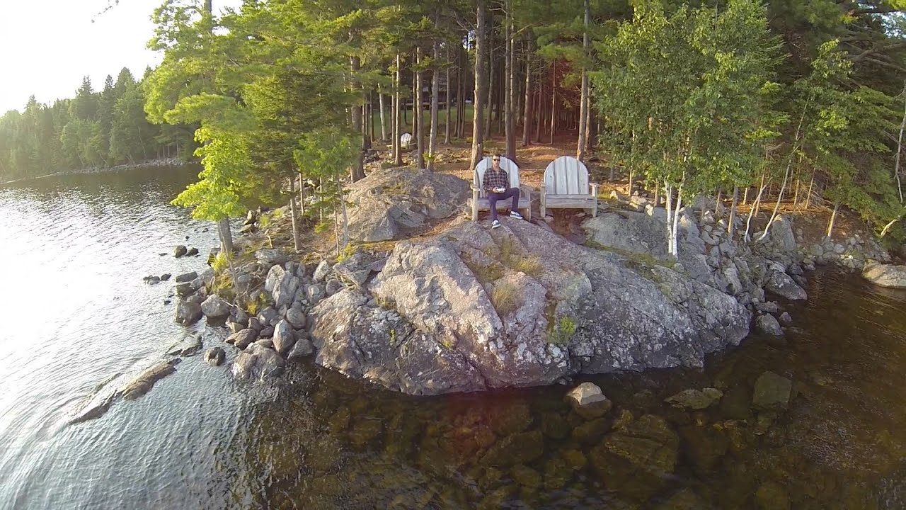 DJI Phantom Drone Flight in Maine - Chasing Deer and Geese - YouTube