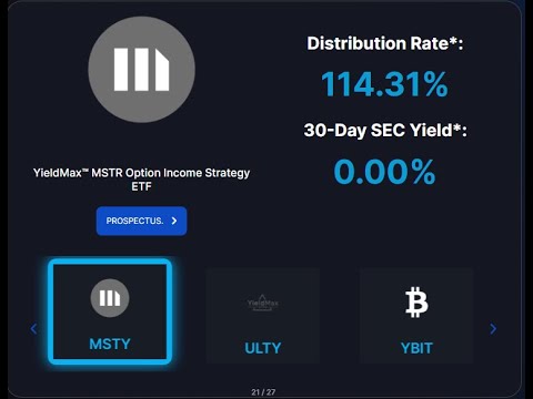 일드맥스 NVDY TSLY CONY MSTY 초고배당 ETF로 당신도 백만달라 될수 있습니다 - YouTube