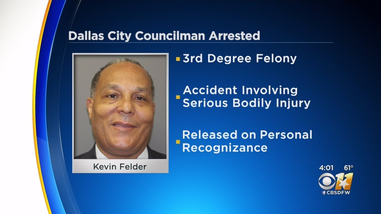 Dallas City Council Member Kevin Felder Turns Himself In - YouTube