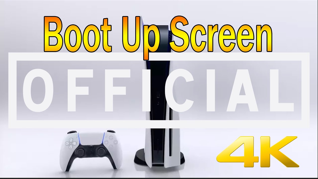 PS5 Boot Up Screen Revealed 4k - YouTube