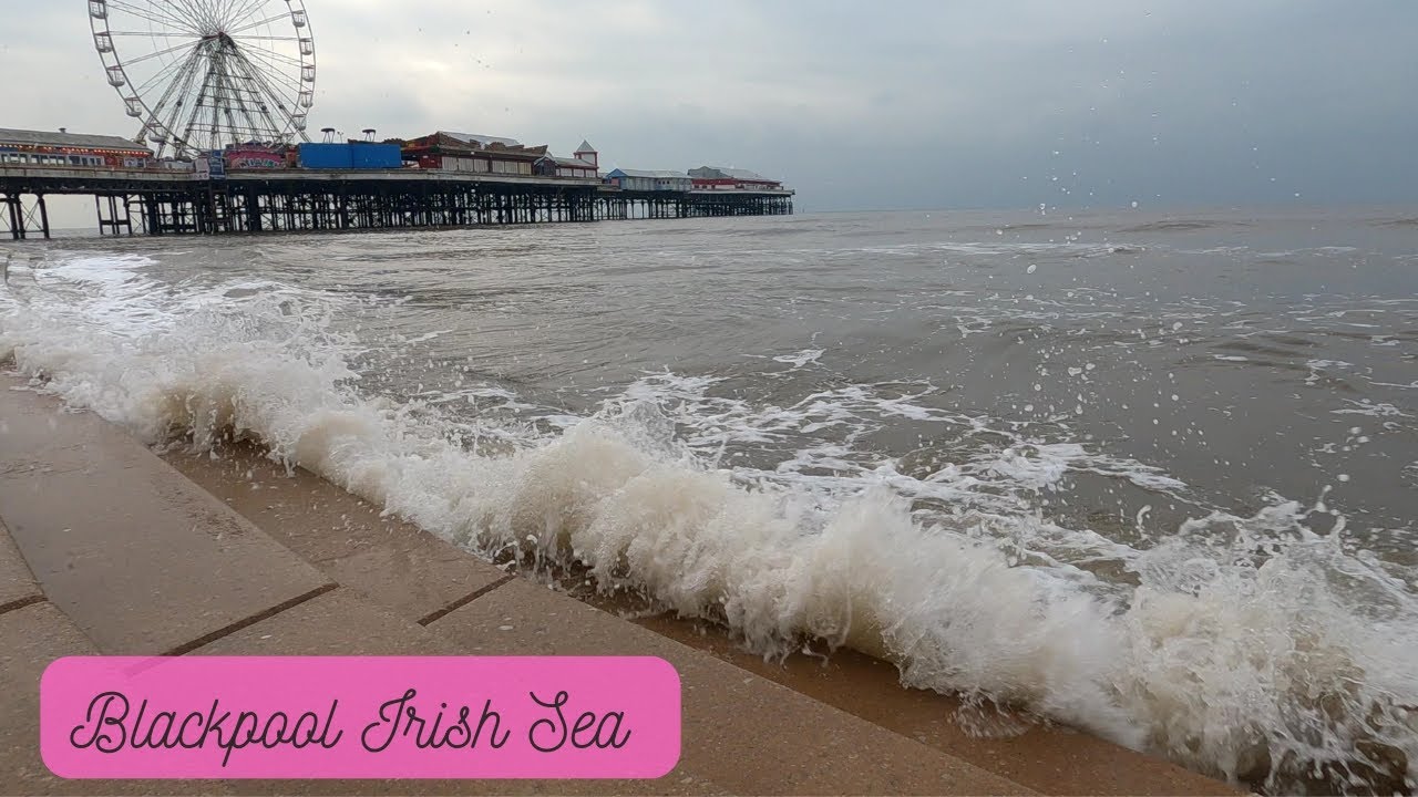 Blackpool Irish Sea ASMR Relaxing - YouTube