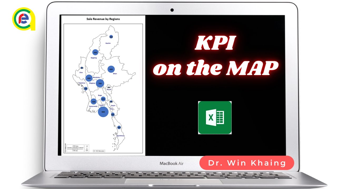 KPI on the Map in Excel | Data Analysis Myanmar - YouTube