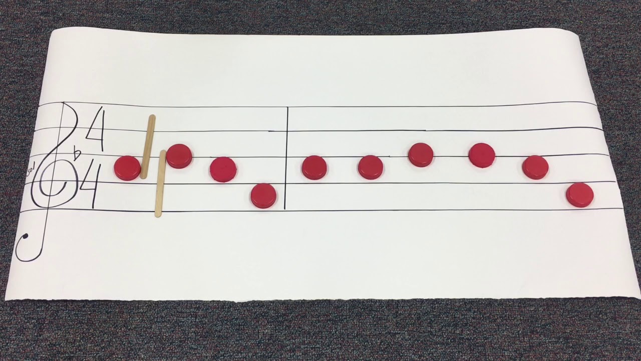 Bounce High traditional notation manipulatives - YouTube