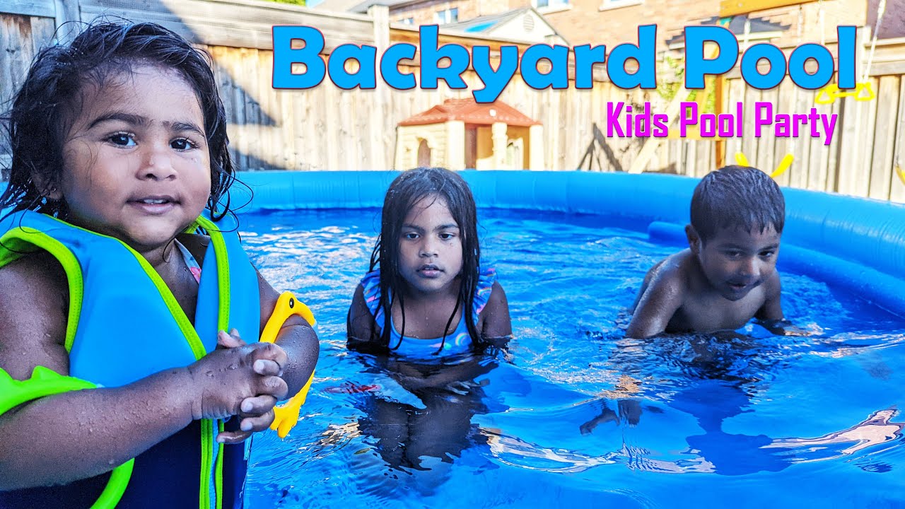 Kids Playing in a Pool Jenny and Toys - YouTube