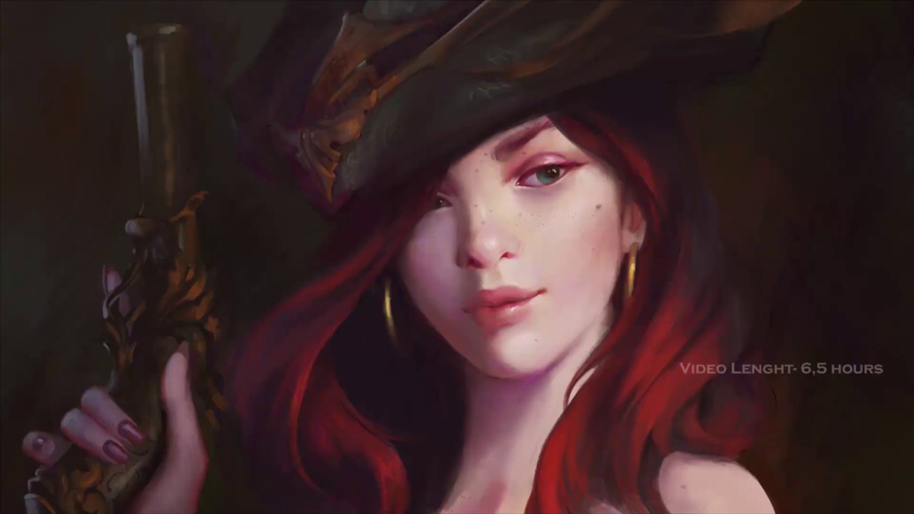 Miss Fortune painting process - YouTube